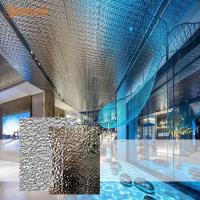 China Commercial Buildings metal Decorative Cladding Panels 2.0mm Steel Wavy Ceiling Panel for sale