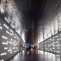 China Commercial Buildings metal Decorative Cladding Panels 2.0mm Steel Wavy Ceiling Panel for sale
