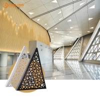 China Interior suspended metal ceiling customized artistic perforated aluminum ceiling panel for Stadium for sale