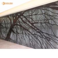 China Interior suspended metal ceiling customized artistic perforated aluminum ceiling panel for Stadium for sale