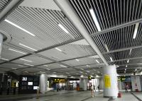 China Fashion Plug-in Blade Aluminium Baffle Ceiling J Shaped For Metro for sale