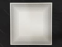 China 600 x 600 Fireproof Acoustic Aluminum Perforated Ceiling Panel for Building Ceiling Wall Decoration for sale
