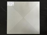 China 600 x 600 Fireproof Acoustic Aluminum Perforated Ceiling Panel for Building Ceiling Wall Decoration for sale