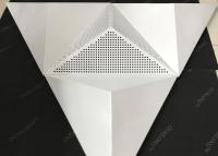 China Sound Absorption Coefficient Ceiling Clouds / Perforated Metal Ceiling Tiles for sale