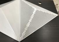 China Sound Absorption Coefficient Ceiling Clouds / Perforated Metal Ceiling Tiles for sale