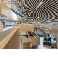 China Aluminium Suspended Metal False Plank Strip , Professional Factory For Aluminum Linear Strip Ceiling for sale