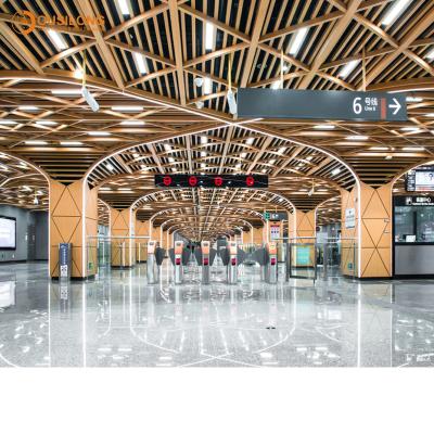 China Easy To Maintain Aluminium Baffle Ceiling Powder Coating Surface Treatment Length Up To 6000mm Perfect For Hotels And Leisure Facilities for sale