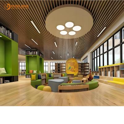 China Powder Coating Aluminium Baffle Ceiling Gray Surface Coating PE PVDF Coating PVDF Powder Spray Modern Acoustic Ceiling Panel Solution for sale