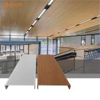 China Public Spaces Linear Metal Ceiling Offering PVDF Coating Surface Finishes Ceiling Category Suitable for Large Public Venues for sale