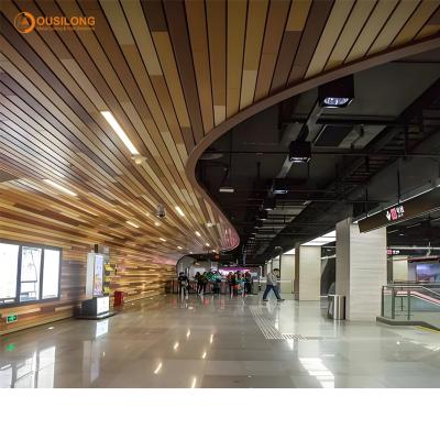 China Dia 50 60 75mm aluminum strip ceiling with PVDF coating engineered to resist corrosion and maintain appearance over time for sale