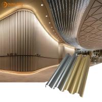 China Acid Resistance Corrugated Aluminum Cladding Panel 6063 Alloy Durable Lightweight Exterior Wall Covering Material for Commercial Buildings for sale
