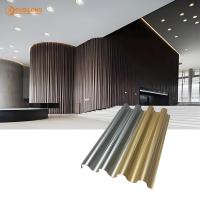 China Acid Resistance Corrugated Aluminum Cladding Panel Designed for Interior Walls Offering Protection and Easy Maintenance for sale