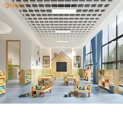 China 80mm Height Metal Grid Ceiling Anodized Finish 15mm Width Customizable Ceiling Grid for Large Projects for sale