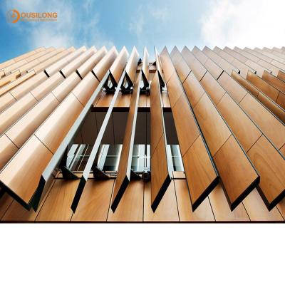 China Varies By Size Aluminum Sun Shade System with Environment Friendly Benefits and Akzo Nobel Electrostatic Powder Coated Surface Coating for sale