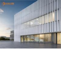 China Black aluminum louvers wall mounted or ceiling mounted designed for ventilation sun shading and weather resistance in building facades for sale