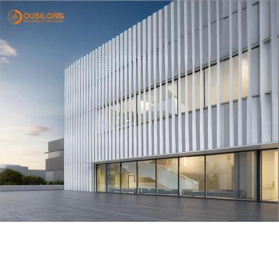 China Black aluminum louvers wall mounted or ceiling mounted designed for ventilation sun shading and weather resistance in building facades for sale