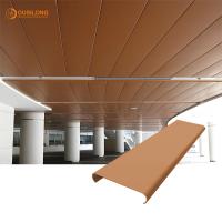 China Inner Ridged Square Aluminium Strip Ceiling Easy Install Optional Acoustic Perforations Sound Absorption Ideal for Office and Retail Environments for sale