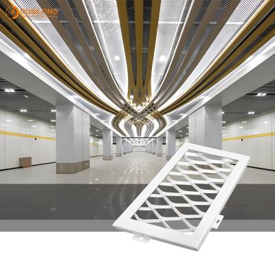 China Construction Suspended Metal Ceiling Interior Ceiling System Featuring Perforation Carving Ideal for Real Estate and Commercial Spaces for sale