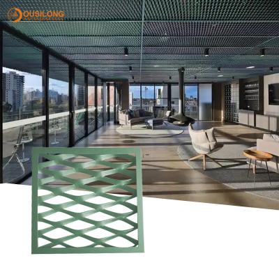 China Easy To Clean And Maintain Aluminum Mesh Ceiling Metal Ceiling Material Providing Air Circulation And Attractive Visual Effects for sale