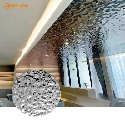 China Moisture Proof water rippled aluminum honeycomb ceiling featuring 90dB shielding performance suitable for noise reduction in large spaces for sale