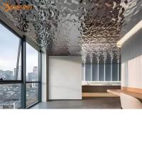 China water rippled aluminum honeycomb ceiling combined with 400 H Steel frame providing support and stylish ceiling finish for sale