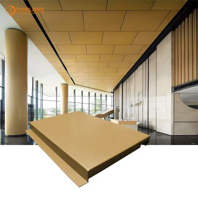 China Plate Acoustic Ceiling Tiles PVDF Coated Surface Finishing Optimized for Easy Installation and Long Lasting Acoustic Benefits for sale