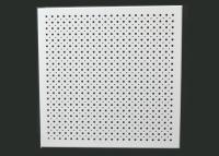 China Sound Proofing Decorative Acoustic Ceiling Tiles Perforated Fireproof With Roll Coating for sale
