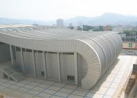 China decorative Aluminum exterior Sun Shade System Rhombus Louver wall panel , Powder coating for sale