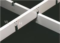 China indoor Square Metal Grid Ceiling film coating / metro grille ceiling anti - corrosion for sale