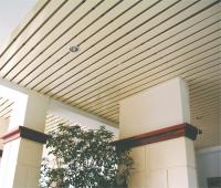 China Open interior suspended Aluminium Strip Ceiling B - shaped , Plank Linear Metal Ceiling for sale