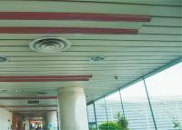 China Open interior suspended Aluminium Strip Ceiling B - shaped , Plank Linear Metal Ceiling for sale
