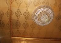 China Embossed Aluminum Artistic Ceiling Tiles For Residential Decorated Ceiling , 300mm x 450mm for sale