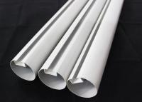 China Aluminum Round Tube Kitchen Ceiling Tiles Suspended Metal Aluminium Profile Panel , 75mm Dia for sale