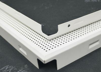 China Fireproof Green Clip In Ceiling Panels Perforated For metal building material , ISO SGS for sale
