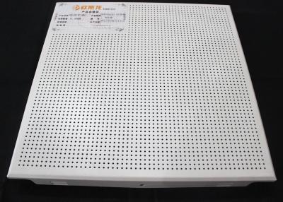 China Zero Clearance Commercial Ceiling Tiles / Perforated Acoustic Panel Tegular for sale