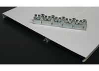 China S - shaped Commercial Ceiling Tiles Strip , Aluminum Suspneded Metal Panel for sale