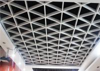 China Extruded Triangle Commercial Ceiling Tiles , Aluminum Suspending Ceiling Grid for sale