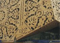 China Mortar resistant Aluminum Wall Panels / Art Flowers Carved Decoration Panel for sale