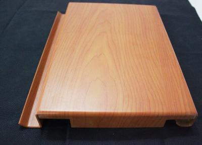 China Non - Flammable Aluminum Solid Panel , Wooden Aluminium Decorative Tiles for sale