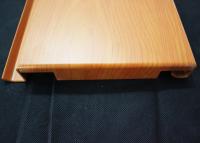 China Non - Flammable Aluminum Solid Panel , Wooden Aluminium Decorative Tiles for sale