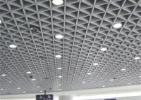 China Interior Ornament Triangle aluminum Metal Grid Ceiling suspended GB / T28001-2011 for sale