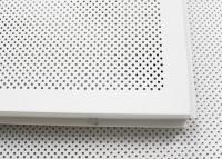 China Round Hole Perforated Metal Office Ceiling Tiles , T bar Metallic False Ceiling for sale
