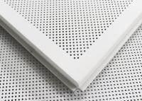 China Round Hole Perforated Metal Office Ceiling Tiles , T bar Metallic False Ceiling for sale