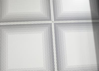 China Metal Front Perforated Aluminum Acoustic Panels for Ceiling 12 x 12 Ceiling Tiles , SGS for sale