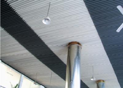 China Perforated Beveled S - shaped Aluminium Strip Ceiling , Acoustic Suspended Ceiling for sale