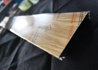 China Wooden C - shaped Closed Aluminium Strip Ceiling Straight / Beveled angle for sale