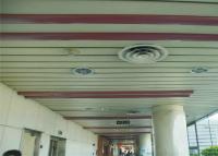 China Perforated Beveled S - shaped Aluminium Strip Ceiling , Acoustic Suspended Ceiling for sale