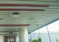 China Wooden C - shaped Closed Aluminium Strip Ceiling Straight / Beveled angle for sale