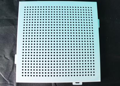 China Acoustic Ceiling Tiles / Oblong Hole Perforated Stamped Metal Ceiling Panels for sale