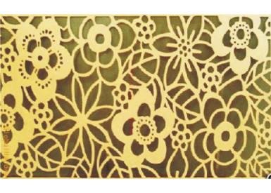 China Artistic Aluminum Wall Panel / Custom Art Flowers Carved Decoration Ceiling tiles for sale